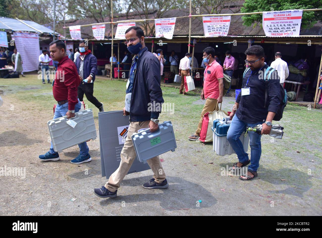 Phase of assam assembly elections nagaon district hi-res stock ...