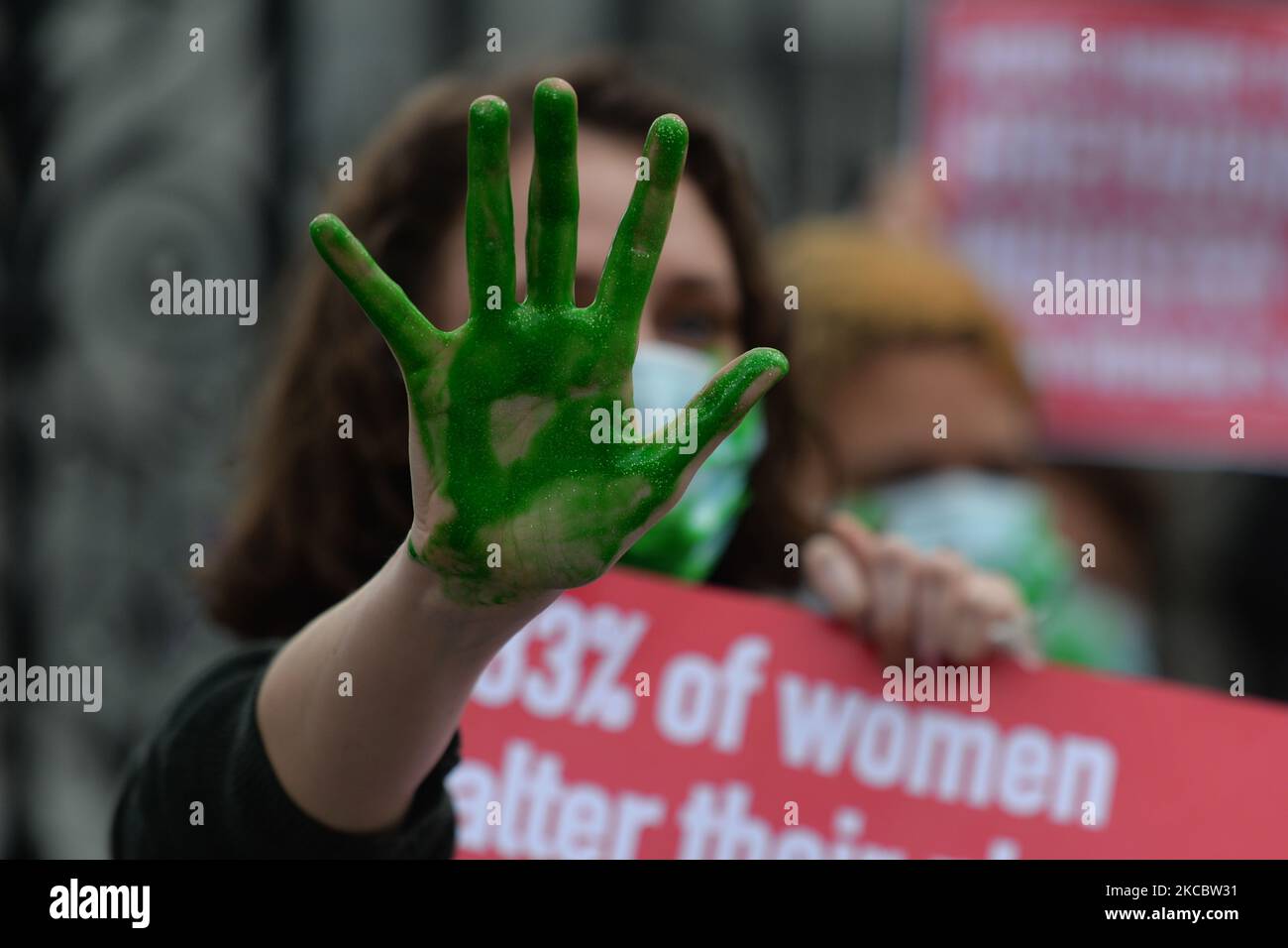A Group Of Rosa Activists Protesting Against Gender Based Violence
