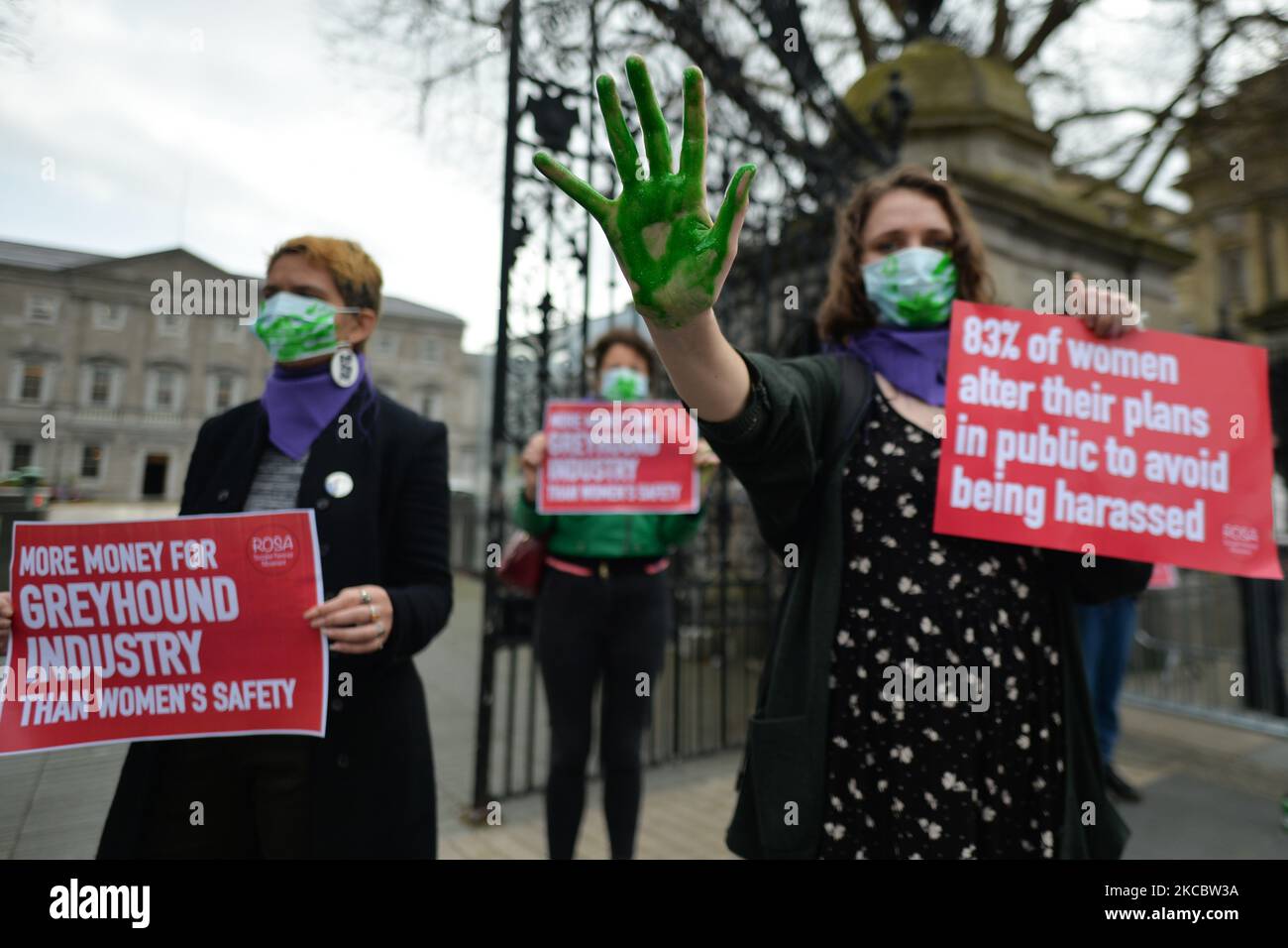 A Group Of Rosa Activists Protesting Against Gender Based Violence