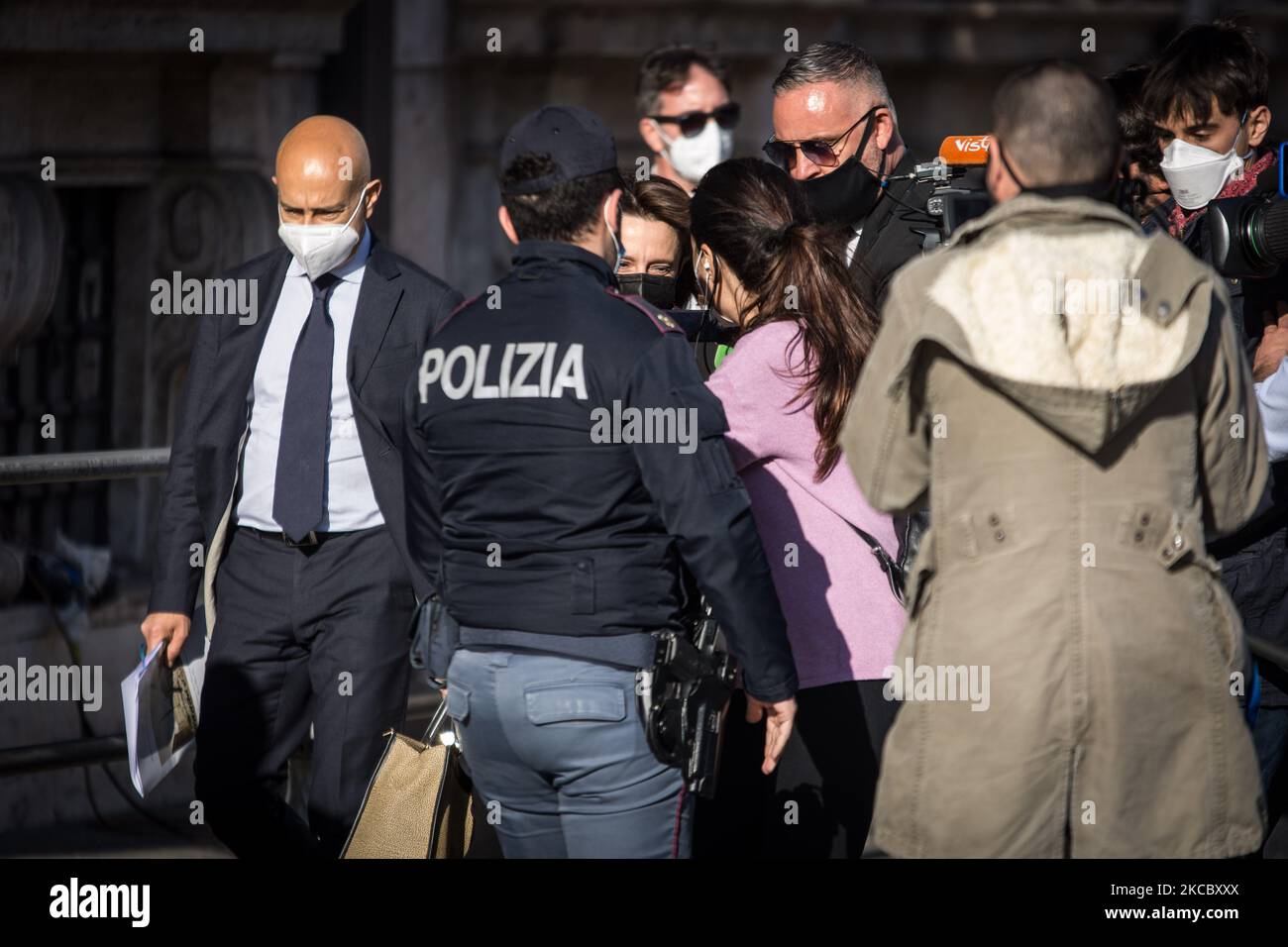 Palazzo Chigi, arrives at the Council of Ministers, Minister Elena ...