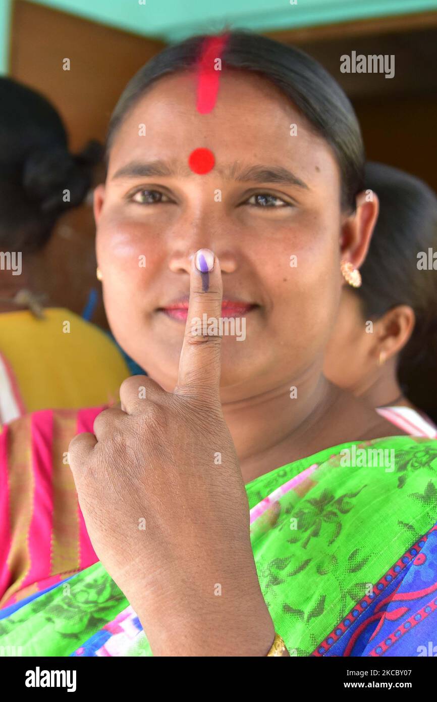 Phase of assam assembly elections nagaon district hi-res stock ...