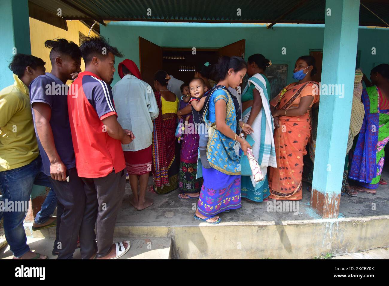 Phase of assam assembly elections nagaon district hi-res stock ...