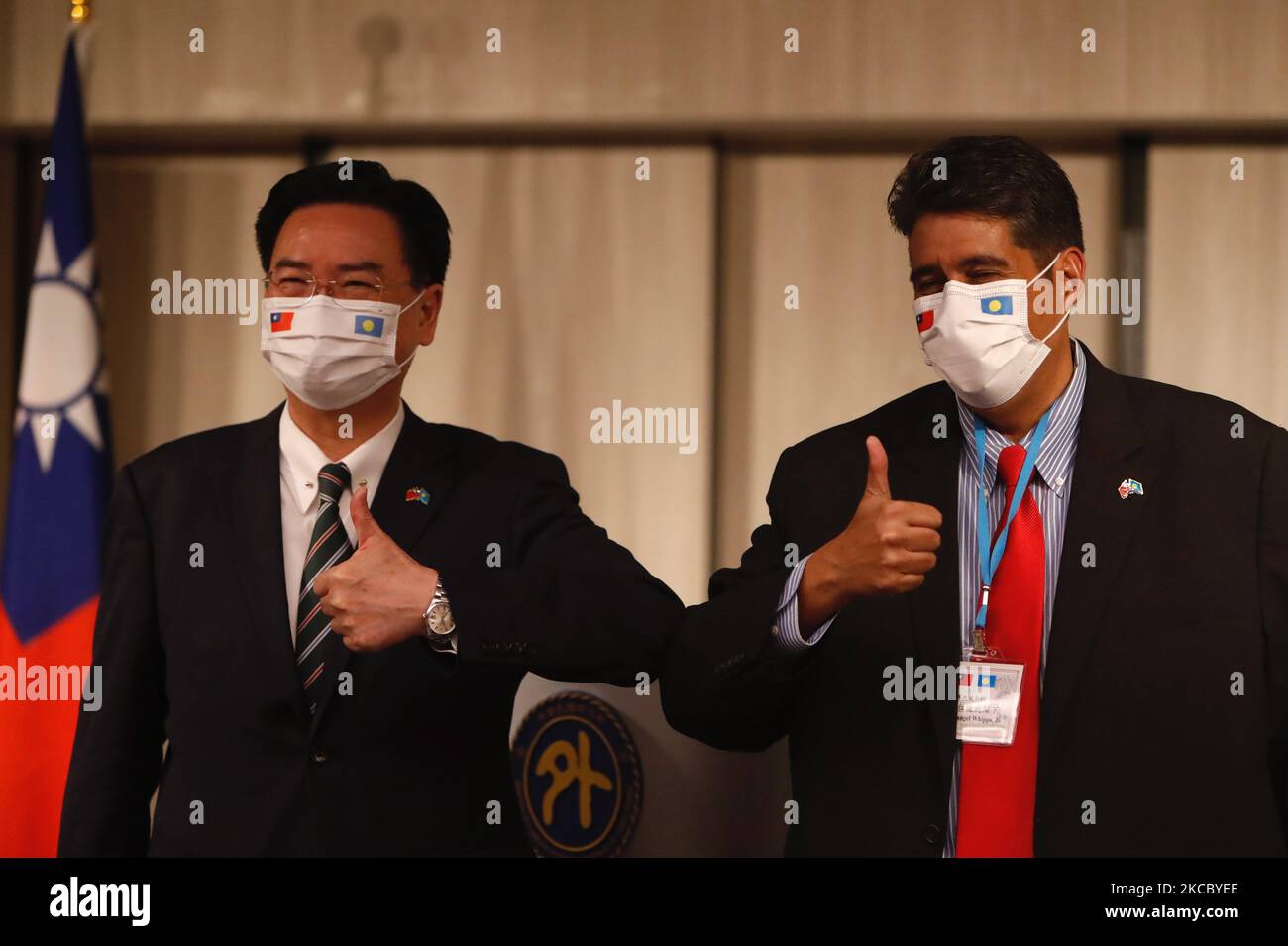 Palau President Palau President Surangel Whipps, Jr greets Taiwan ...