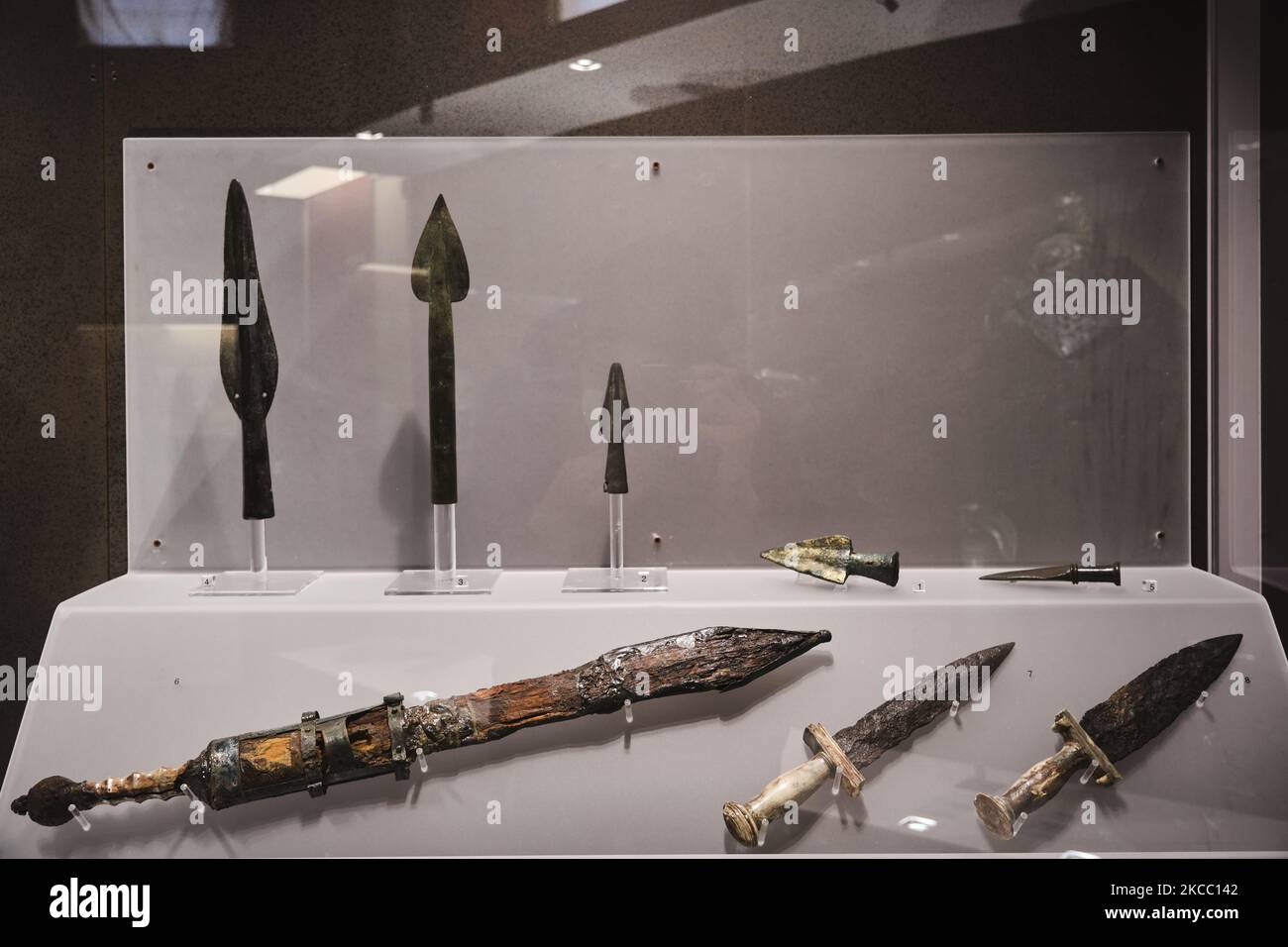 Gladiator weapons at the ''Gladiatori'' (Gladiators) exhibition at the ...