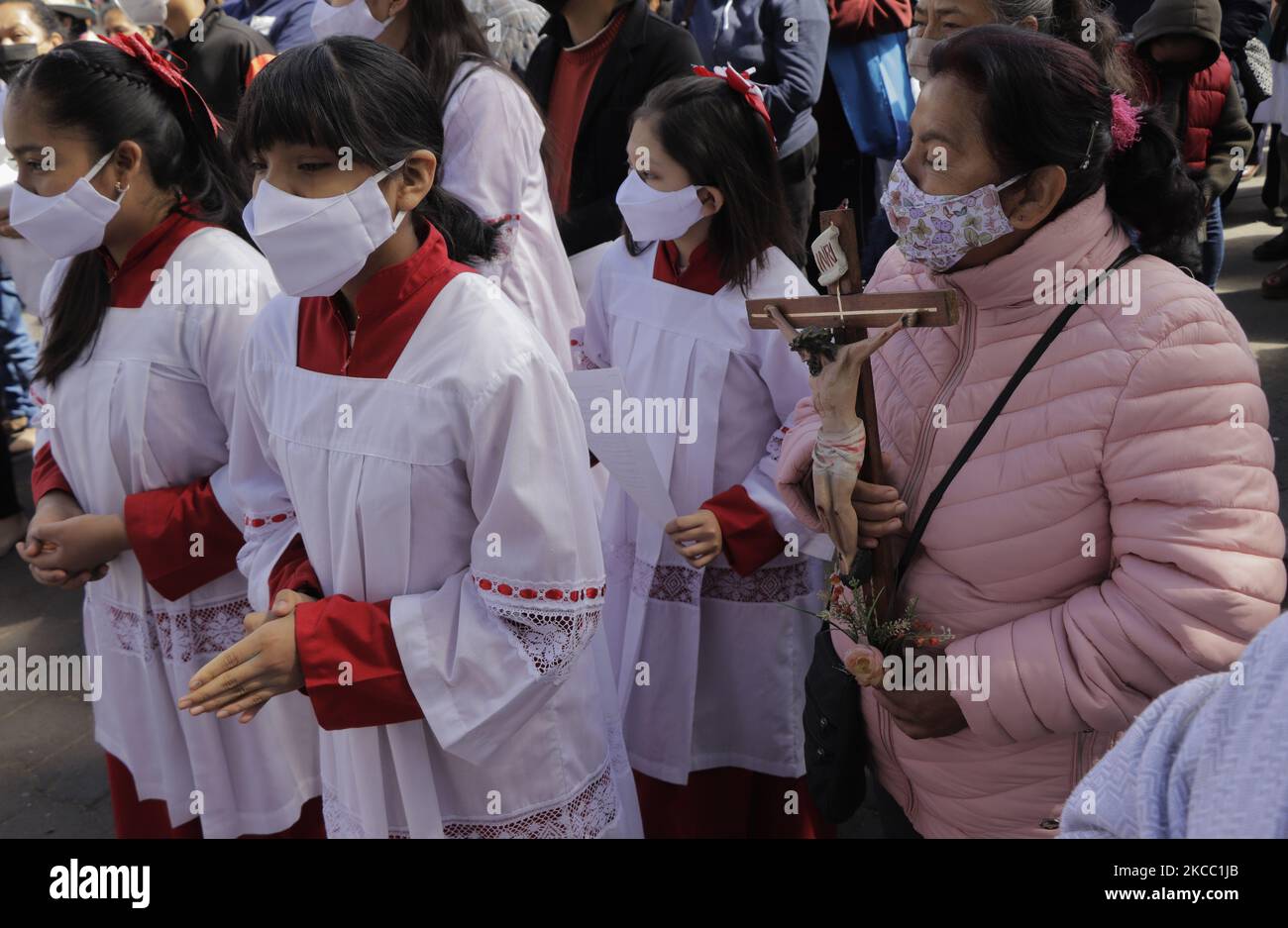 A group of altar girls outside the Parish of the Holy Spirit and Our ...