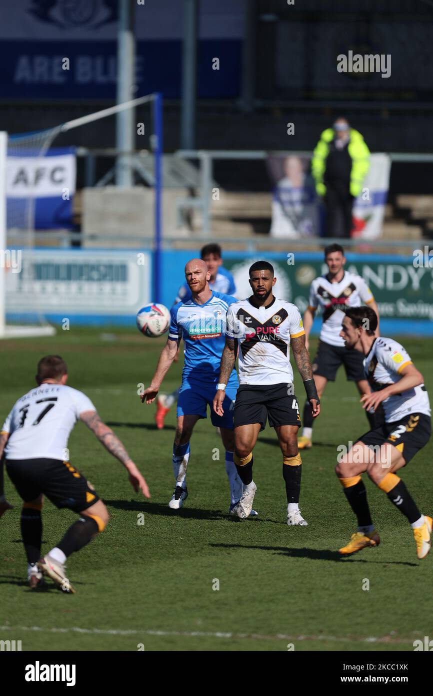 A ball skips free during the SkyBet League 2 match between Barrow and ...