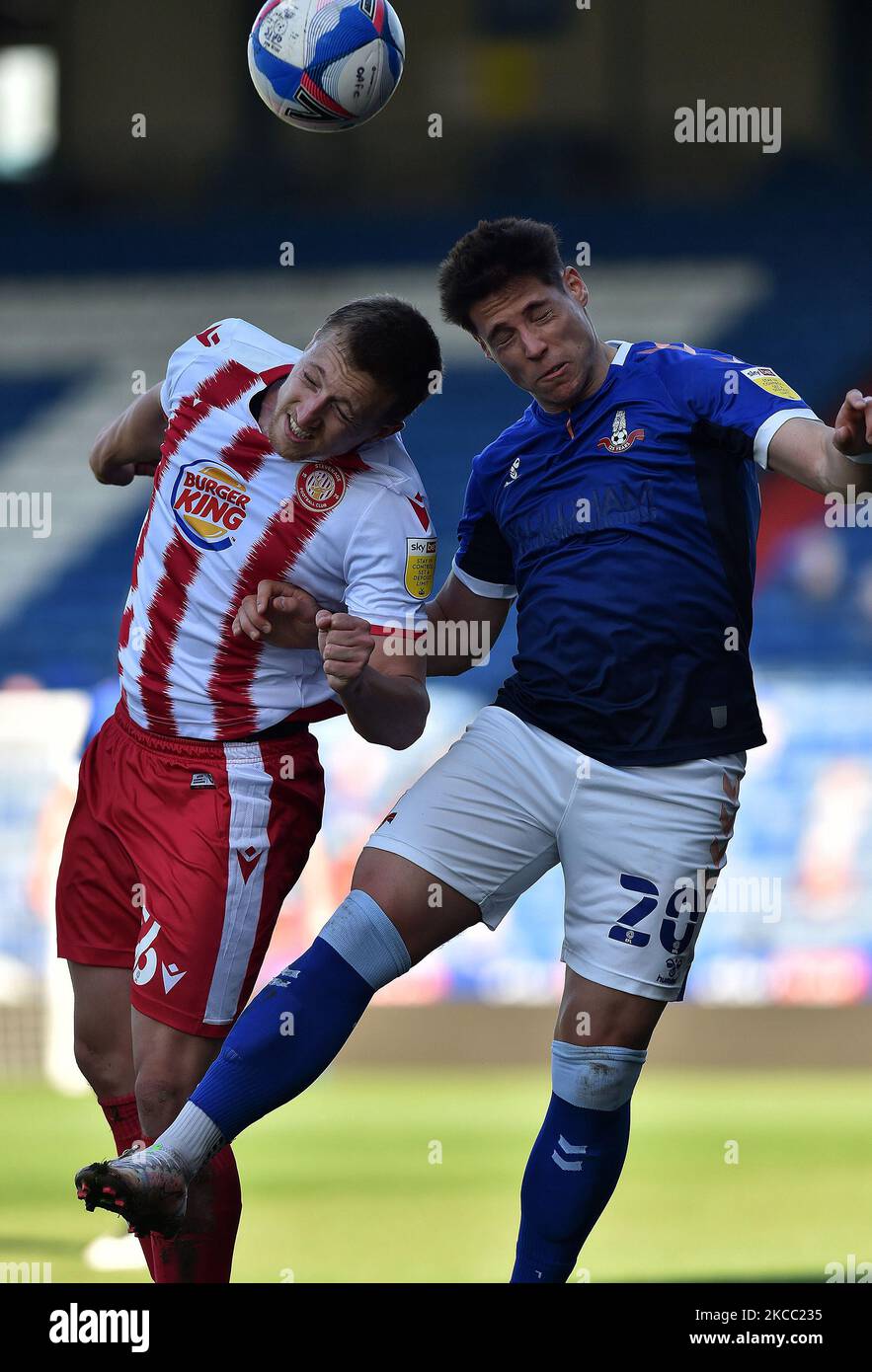 Oldham athletics andrea badan tussles hi-res stock photography and ...