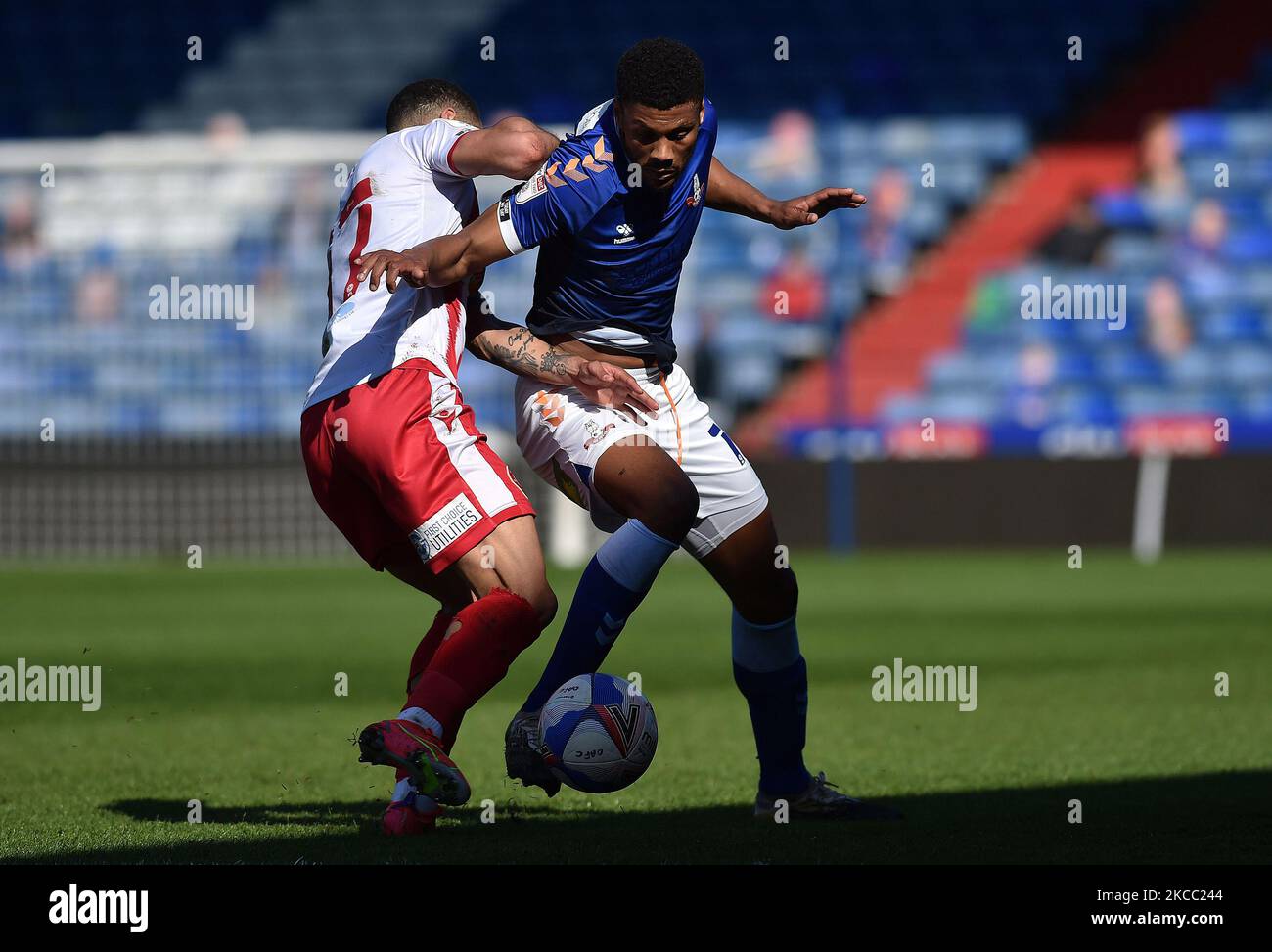 Oldham athletics kyle jameson tussles hi-res stock photography and ...