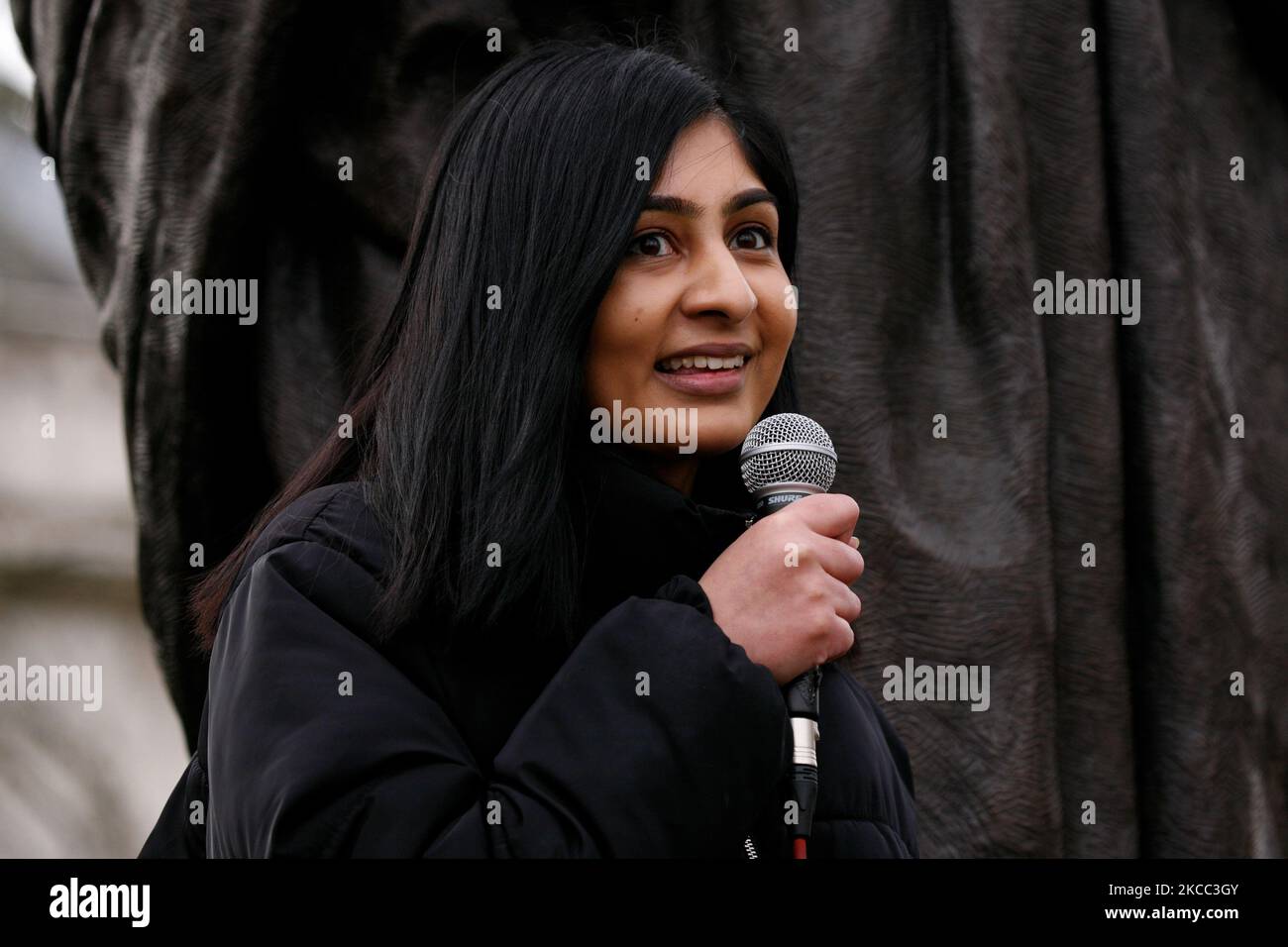 Zarah Sultana, Labour Party MP for Coventry South, addresses activists ...