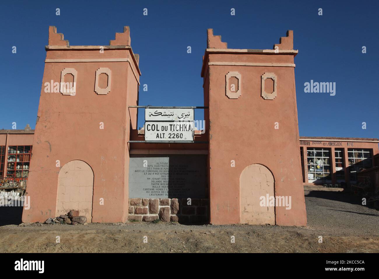 Col Du Tichka (meaning 'Pass of Pasture') in the High Atlas Mountains ...