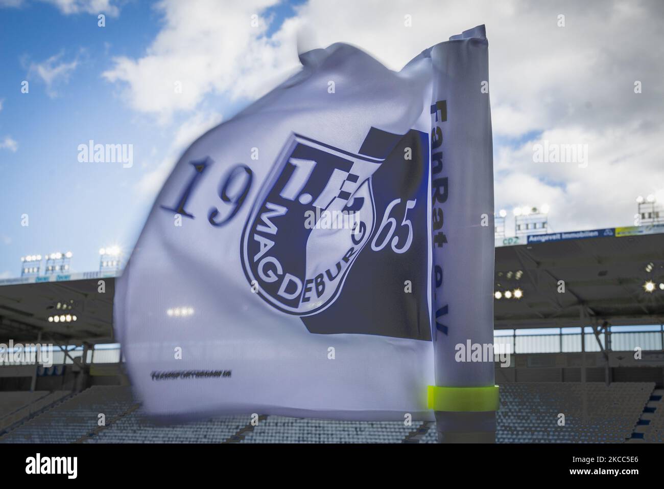 Corner flag of Magdeburg prior the 3. Liga match between 1. FC ...