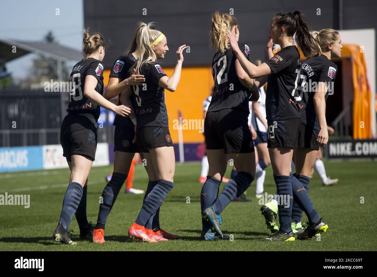 Chloe Kelly (Manchester City) celebrates after scoring during the 2020 ...