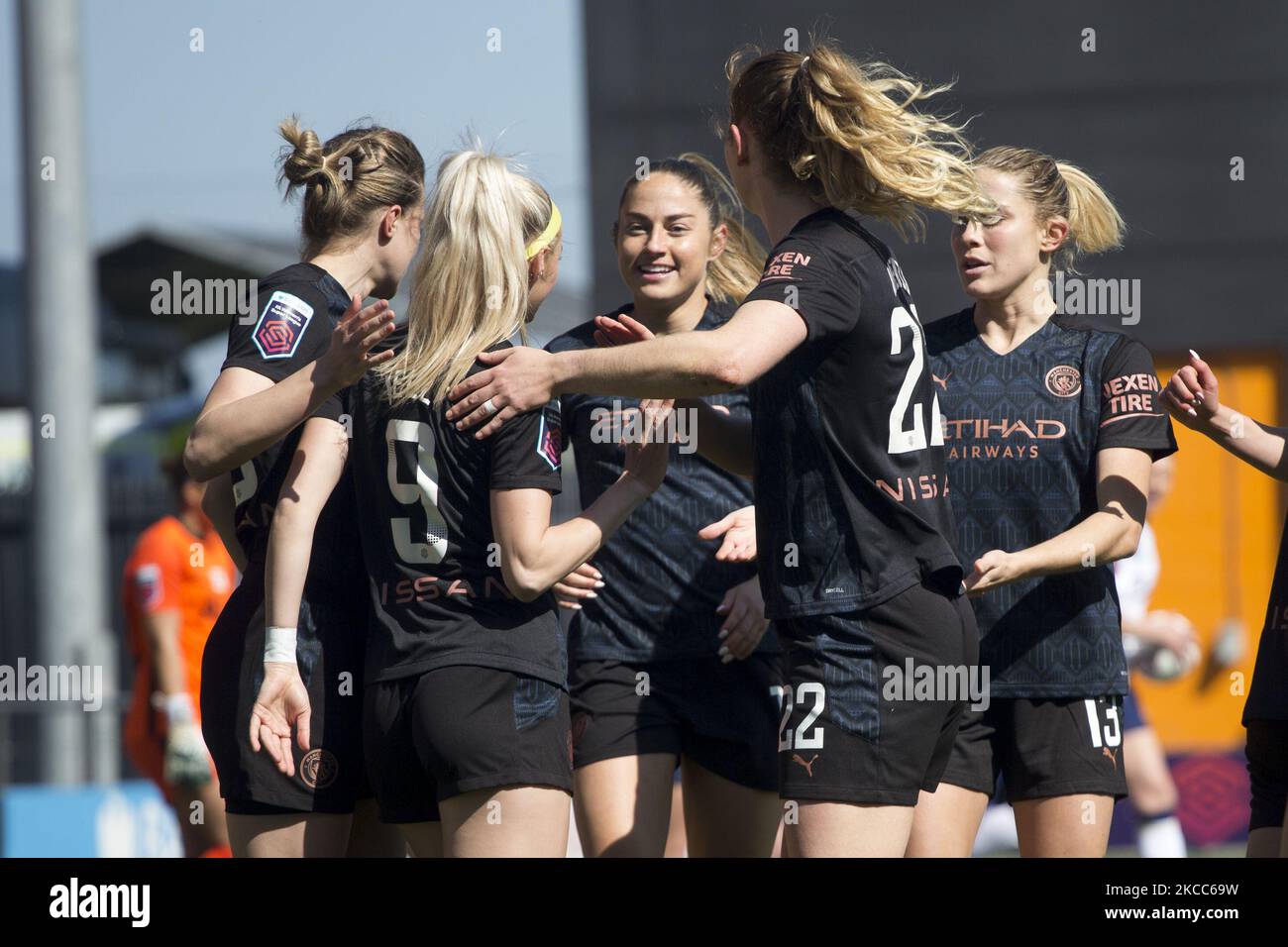 Chloe Kelly (Manchester City) celebrates after scoring during the 2020 ...
