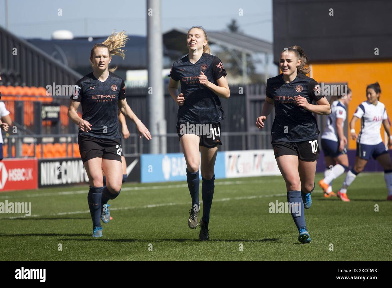 Chloe Kelly (Manchester City) celebrates after scoring during the 2020 ...