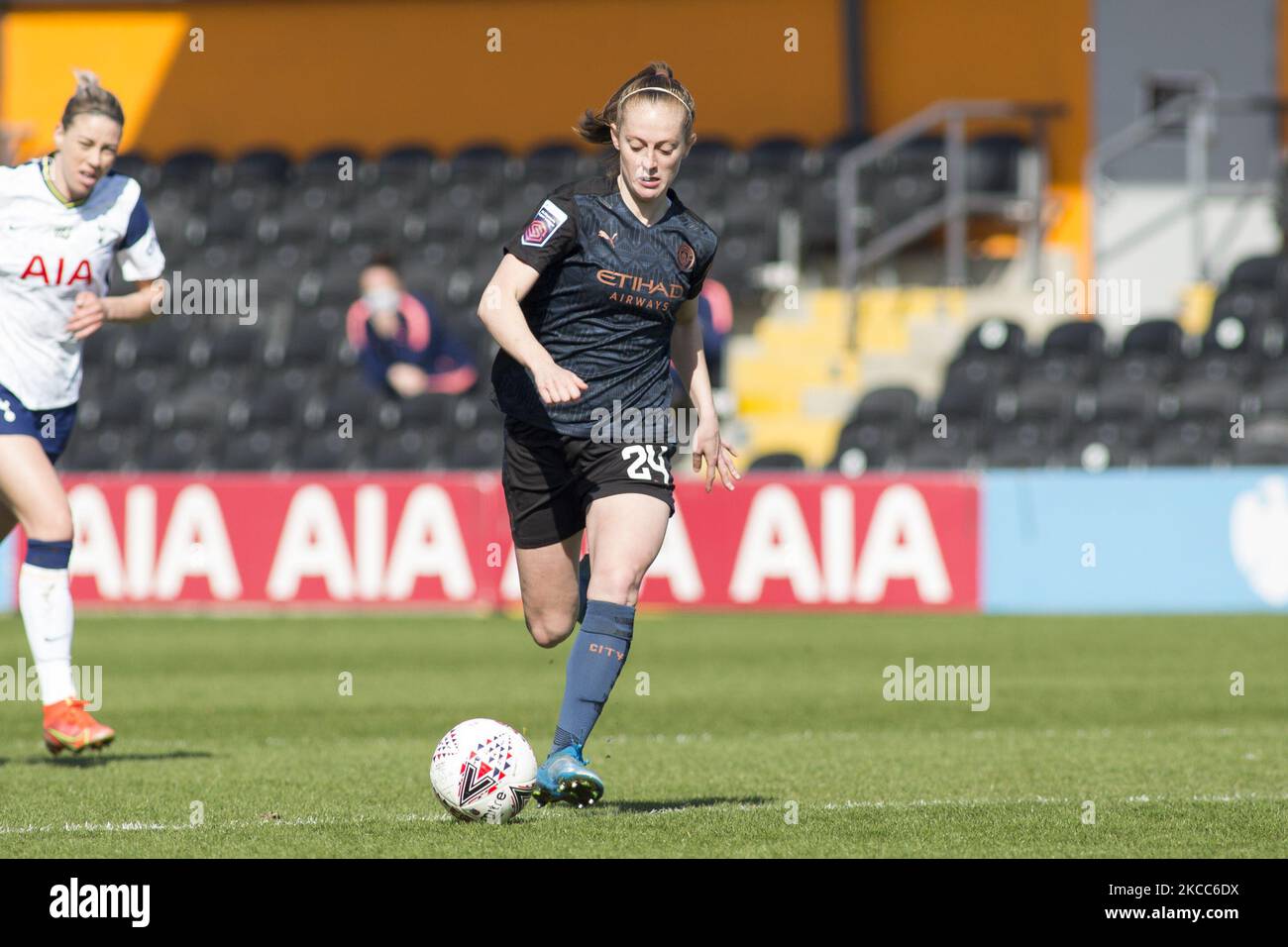 Keira Walsh (Manchester City) controls the ball during the 2020-21 FA ...