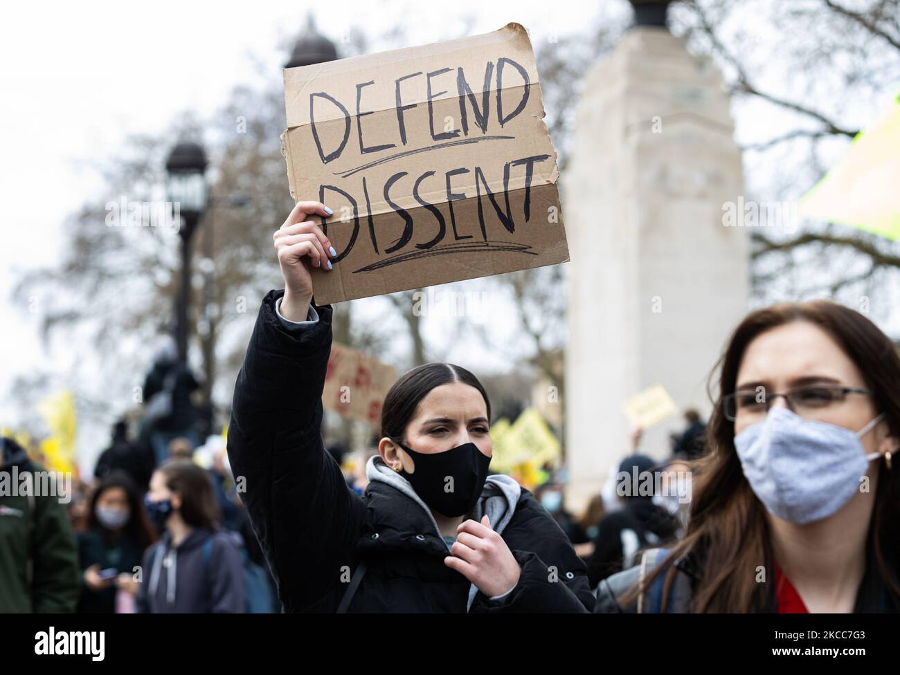 Protestors rally to demonstrate against the proposed Police, Crime ...