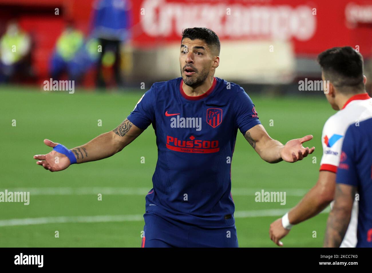 Luis Suarez of Atletico de Madrid during the La Liga match between ...
