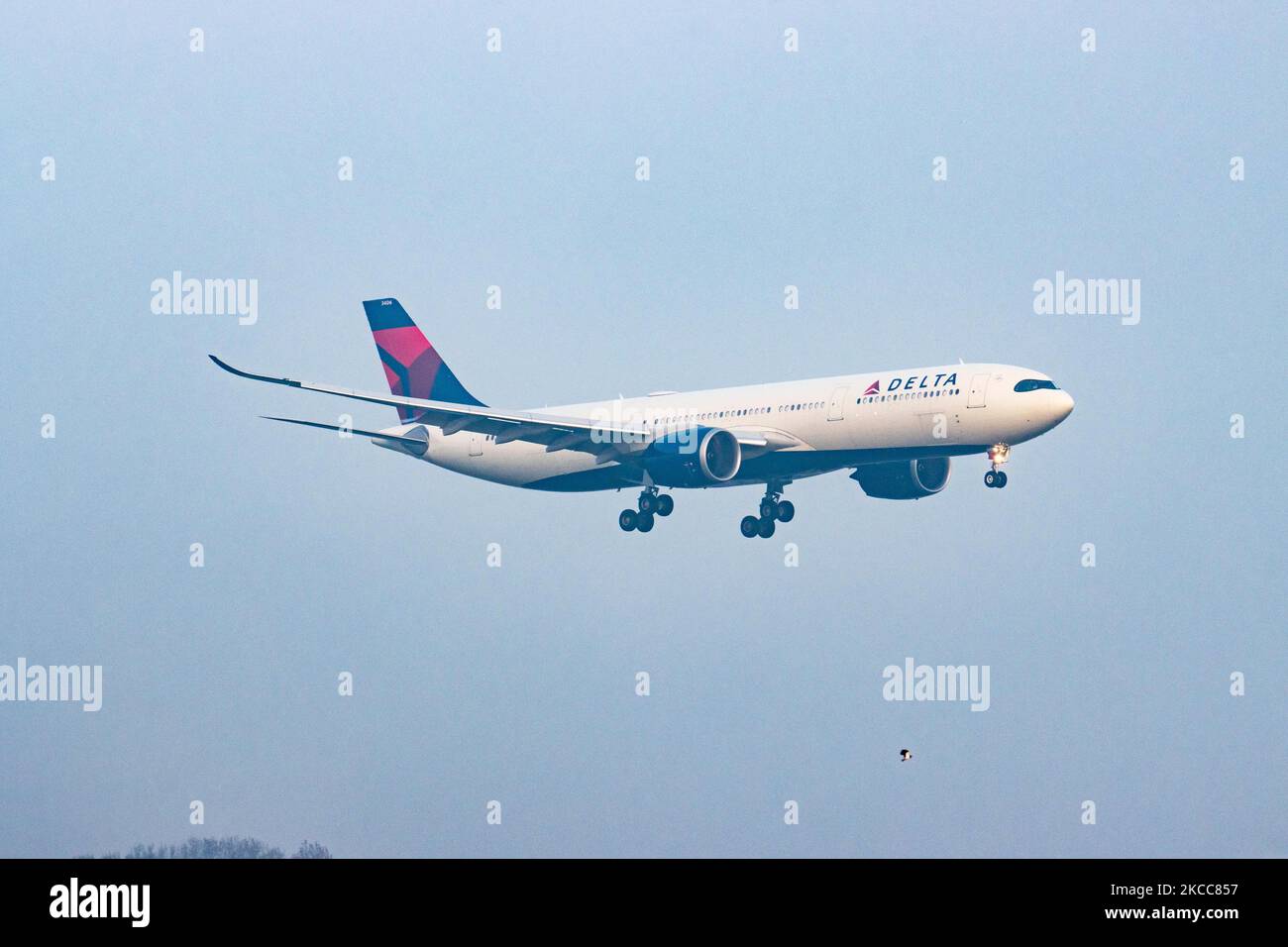A Delta Air Lines Airbus A330neo or A330-900 aircraft with neo engine ...