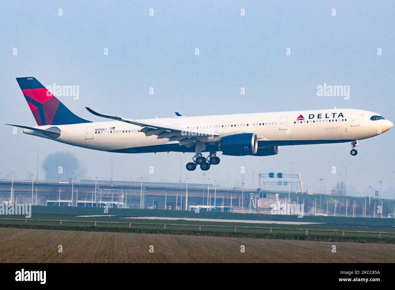 A Delta Air Lines Airbus A330neo or A330-900 aircraft with neo engine ...