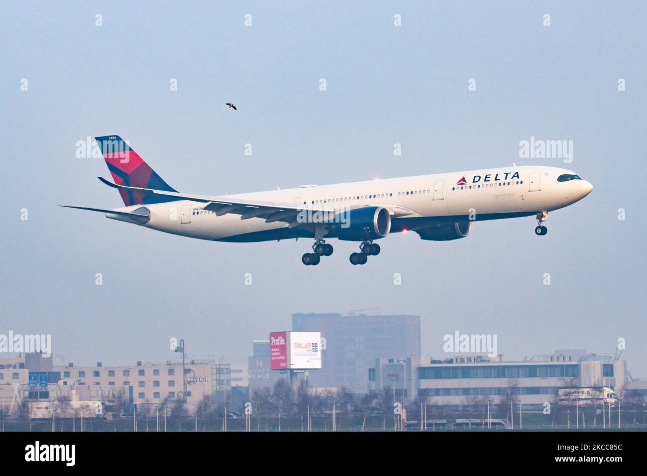 A Delta Air Lines Airbus A330neo or A330-900 aircraft with neo engine ...
