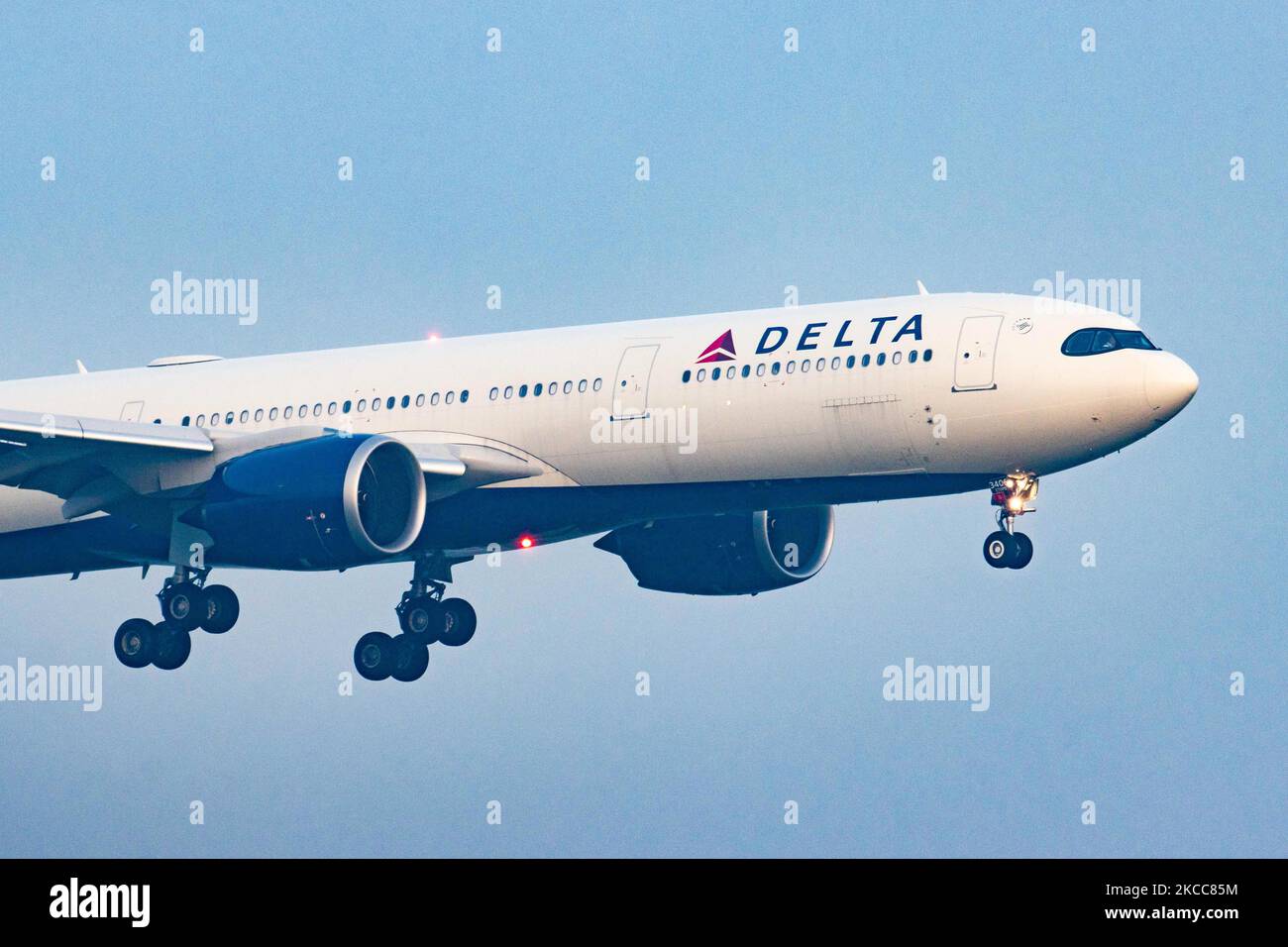 A Delta Air Lines Airbus A330neo or A330-900 aircraft with neo engine ...