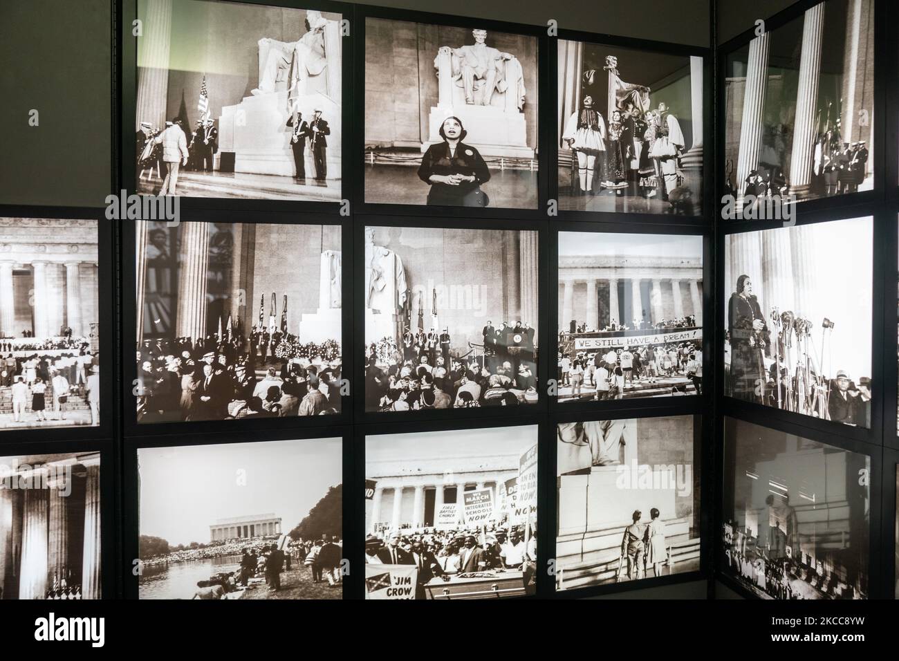 A view of series pictures during the Civil Rights Movements at the ...
