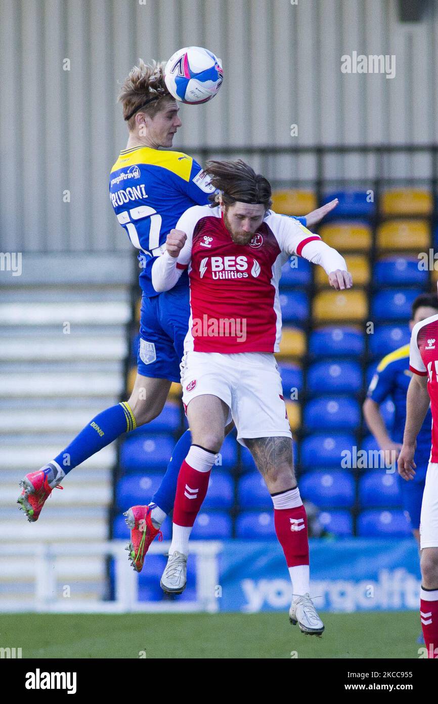 Jack Rudoni of AFC Wimbledon controls the ball during the Sky Bet ...