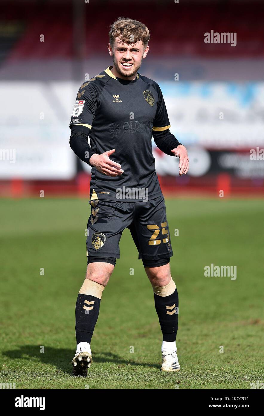 Stock action picture of oldham athletics alfie mccalmont hi-res stock ...
