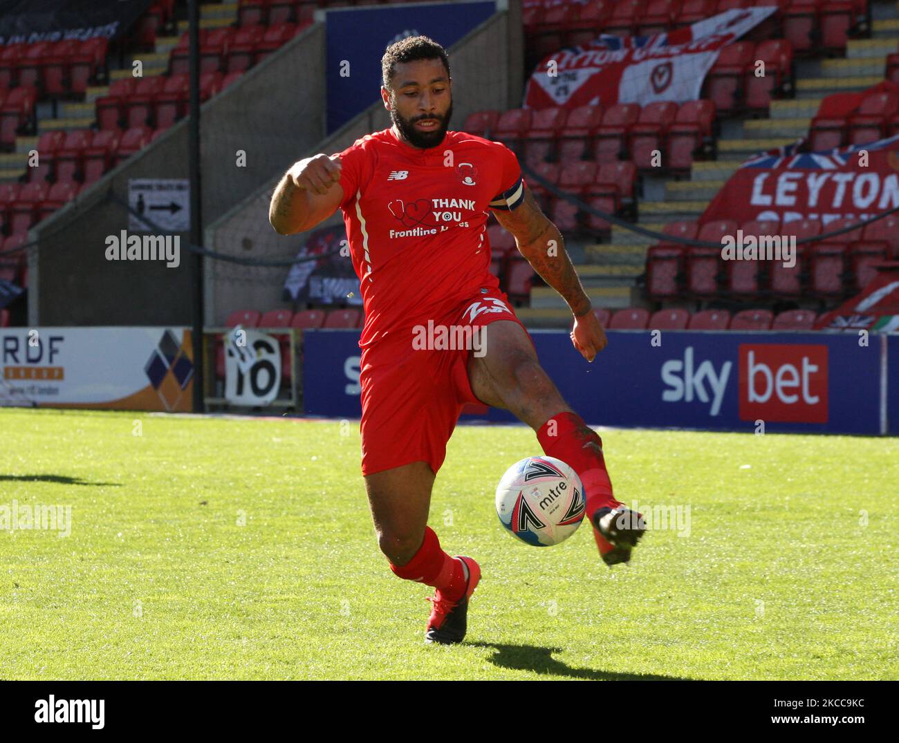 Jamie Turley of Leyton Orient during Sky Bet League Two between Leyton ...