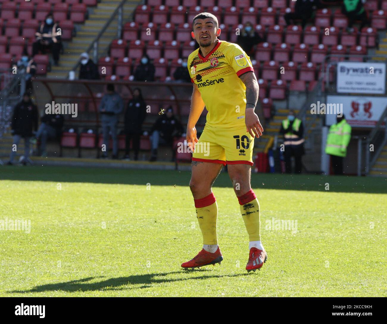 Josh Gordon of Walsall during Sky Bet League Two between Leyton Orient ...