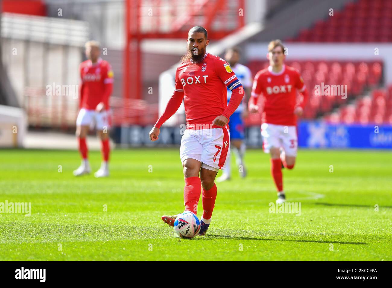Lewis Grabban (7) of Nottingham Forest in action during the Sky Bet ...