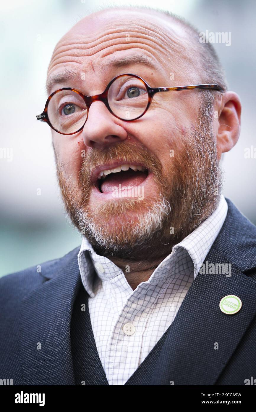 Scottish Greens co-leader Patrick Harvie during a visit to Queen Street ...