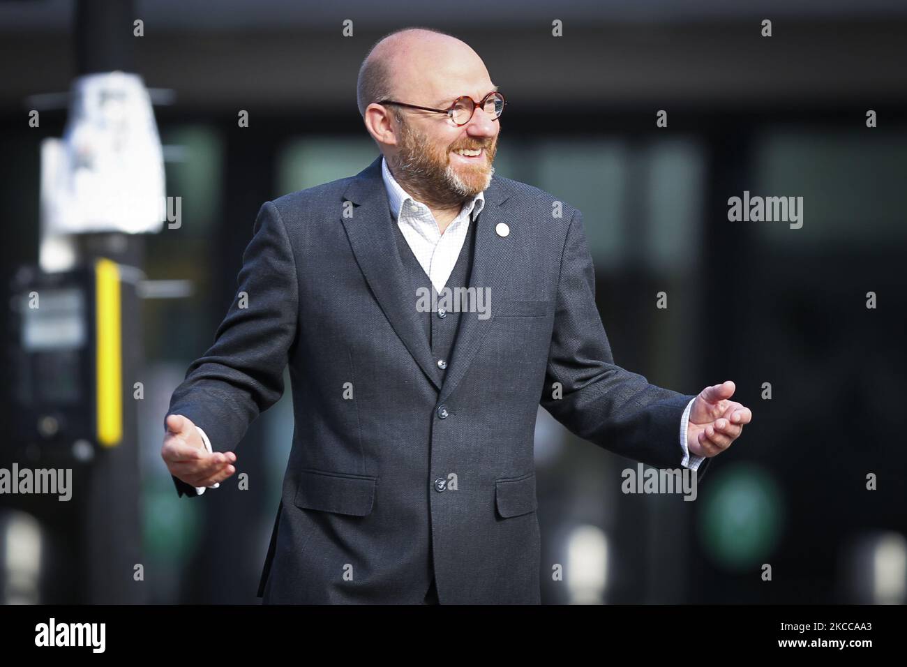 Scottish Greens co-leader Patrick Harvie during a visit to Queen Street ...