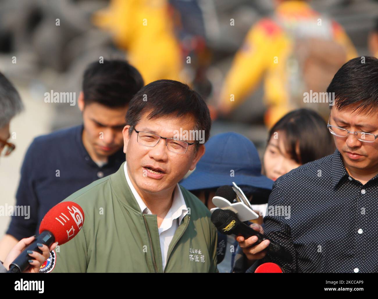 Taiwan Minister of Transportation and Communications Mr Lin Chia-Long ...