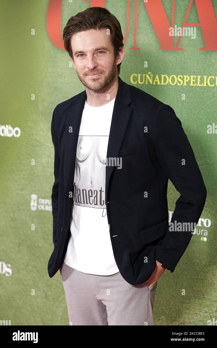 Alex Hafner attends the 'Cunados' Premiere at Callao Cinema in Madrid ...