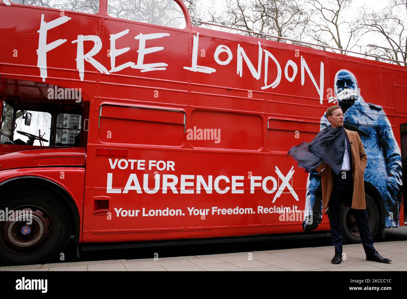 London mayoral candidate laurence fox poses hi-res stock photography ...