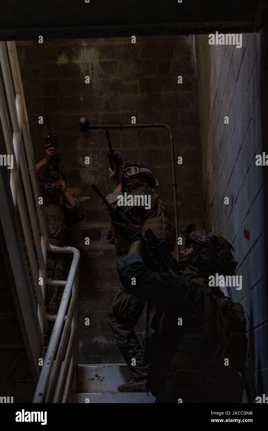 U.S. Marines with the Maritime Special Purpose Force (MSPF), 26th ...