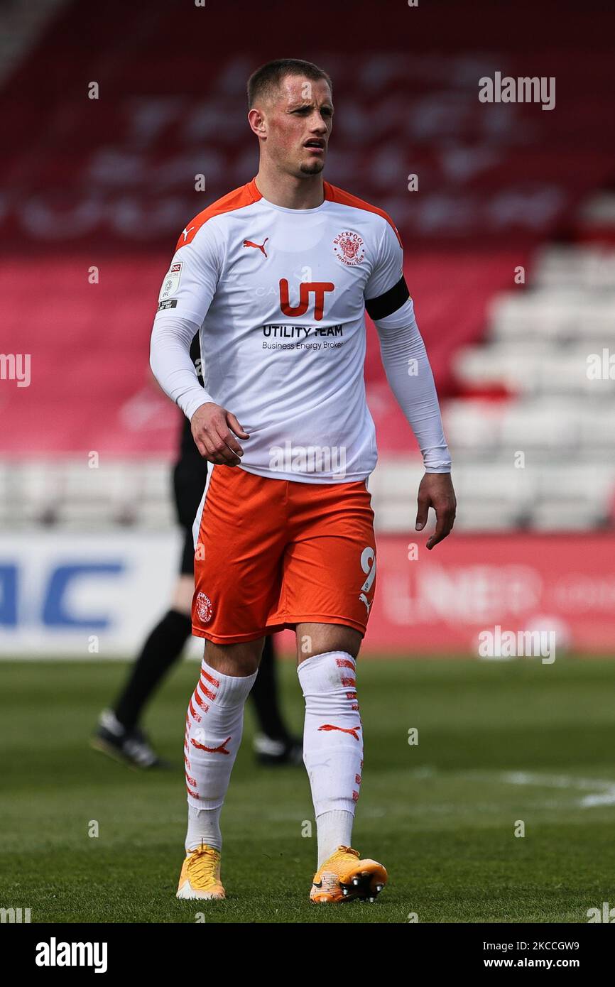 Jerry Yates of Blackpool during the Sky Bet League 1 match between ...