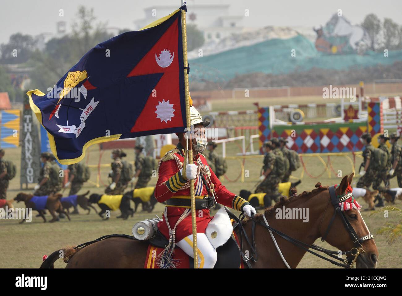 Nepalese army horse cavalry parade hi-res stock photography and images ...
