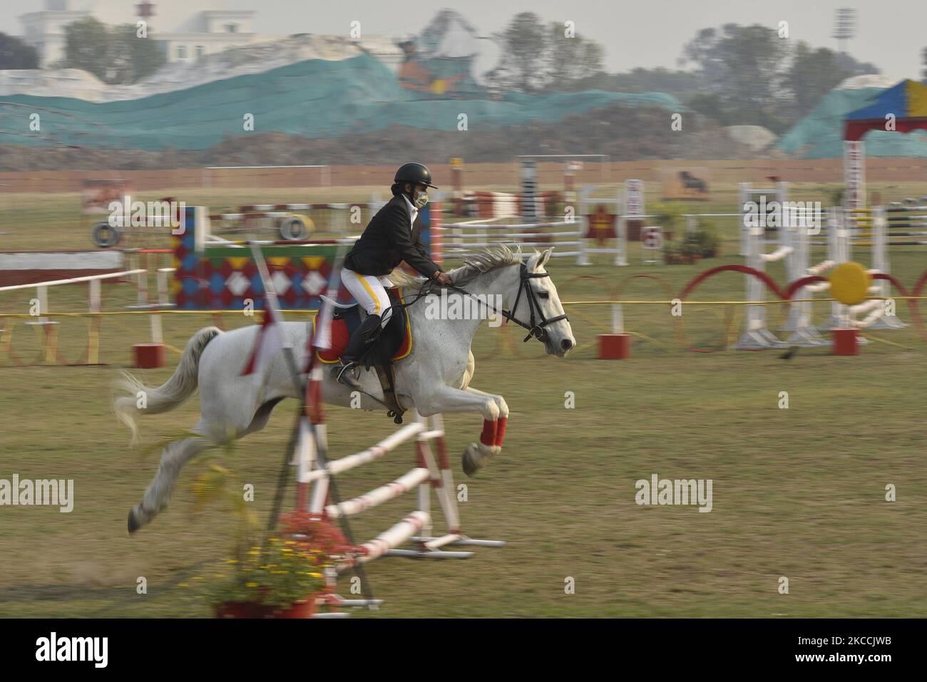Nepalese Army Horse Cavalry perform horse riding skills during Ghode ...