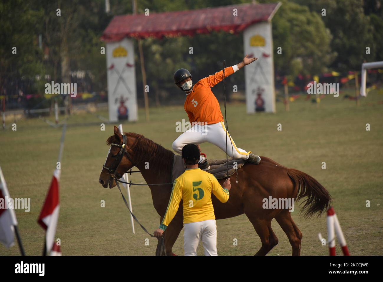 Nepalese army horse cavalry parade hi-res stock photography and images ...