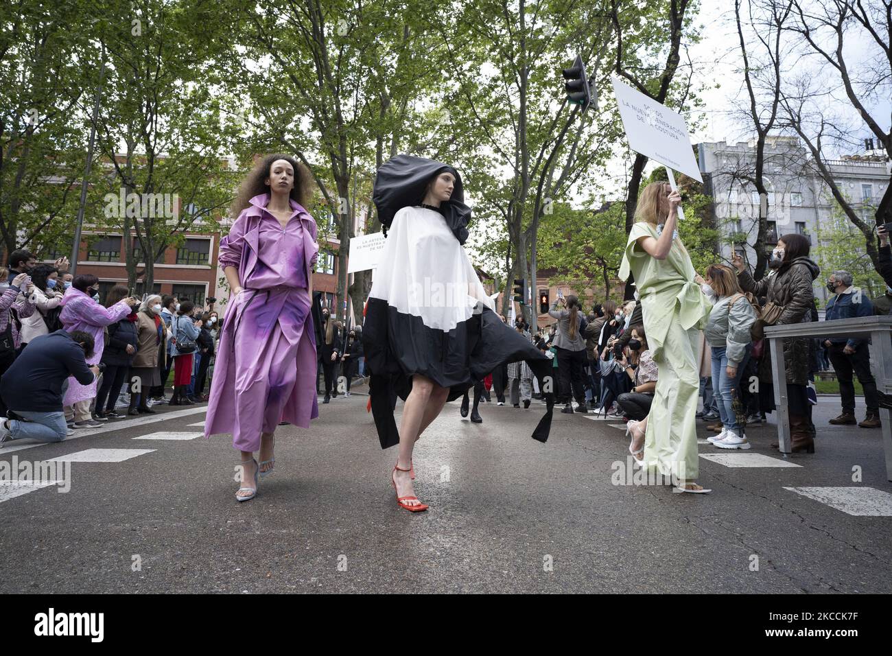 Models attending the 'Madrid is Fashion' event, in Madrid, Spain, on ...