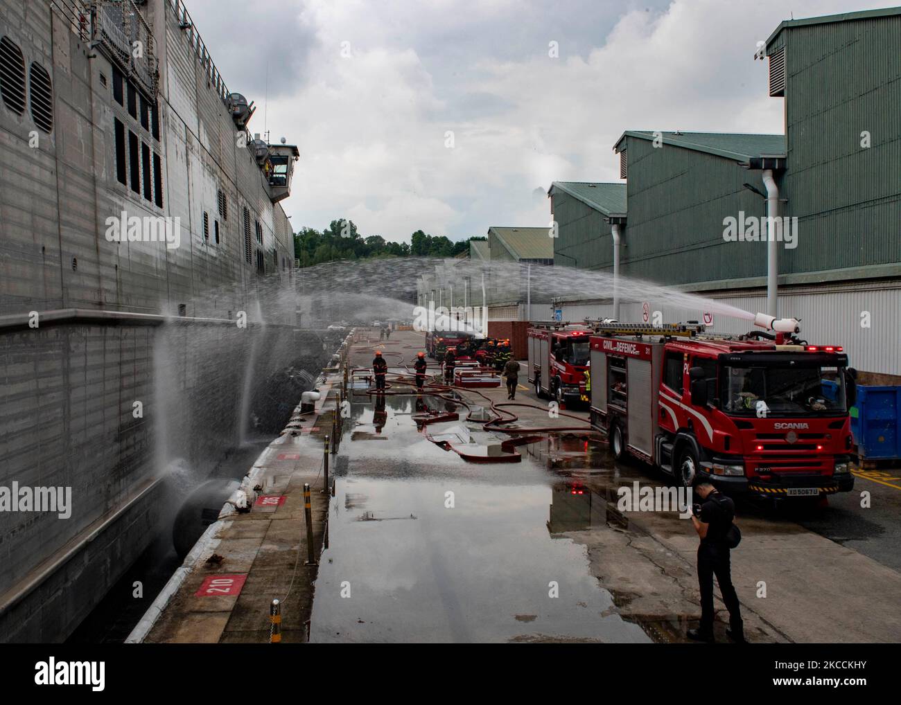 Fire drill singapore hi-res stock photography and images - Alamy