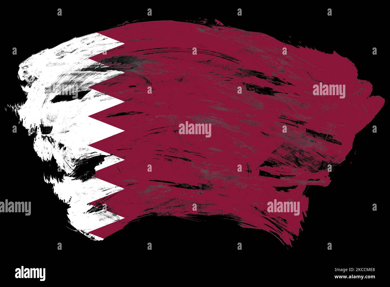Qatar flag floor hi-res stock photography and images - Alamy
