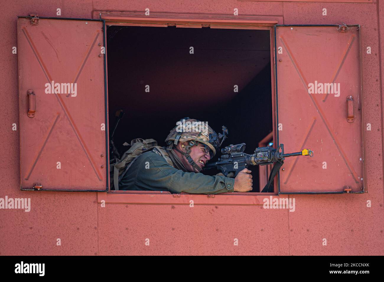 A U.S. Army Soldier from 3rd Squadron, 4th Cavalry Regiment, 3rd ...