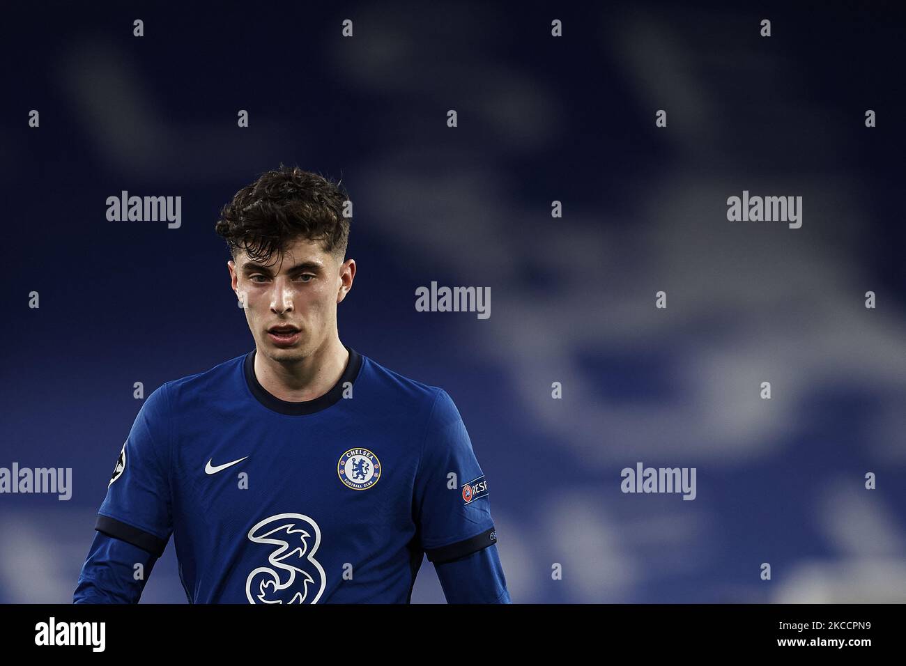 Kai Havertz of Chelsea in action during the UEFA Champions League ...