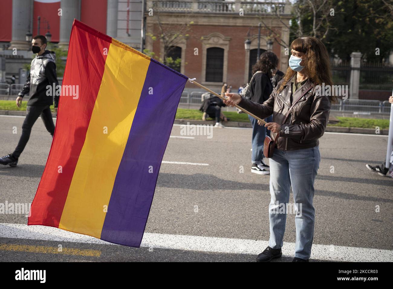People march during a demonstration marking the 90th anniversary of the ...