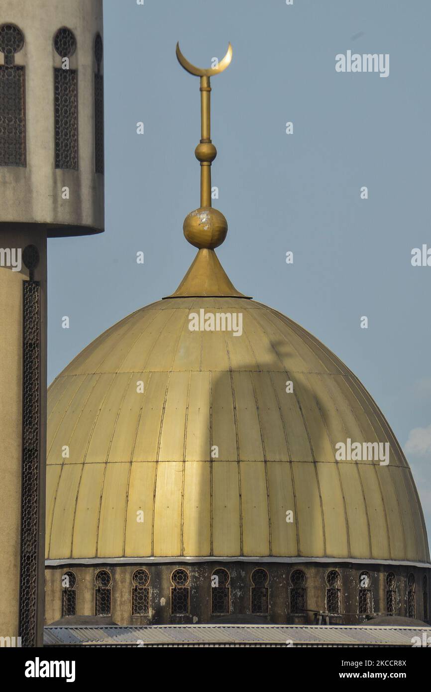 Detail of the Lagos Central Mosque (Lagos Island) located along the ...