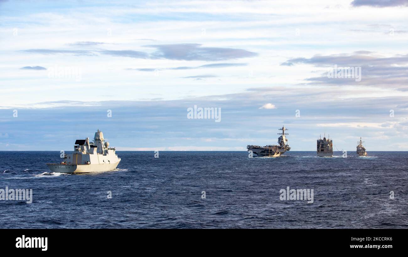 The Royal Danish Navy Iver Huitfeldt-class frigate HDMS Peter Willemoes ...