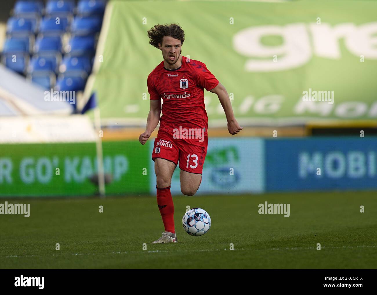 Alexander Munksgaard of Aarhus GF during the Danish Cup Semifinal match ...